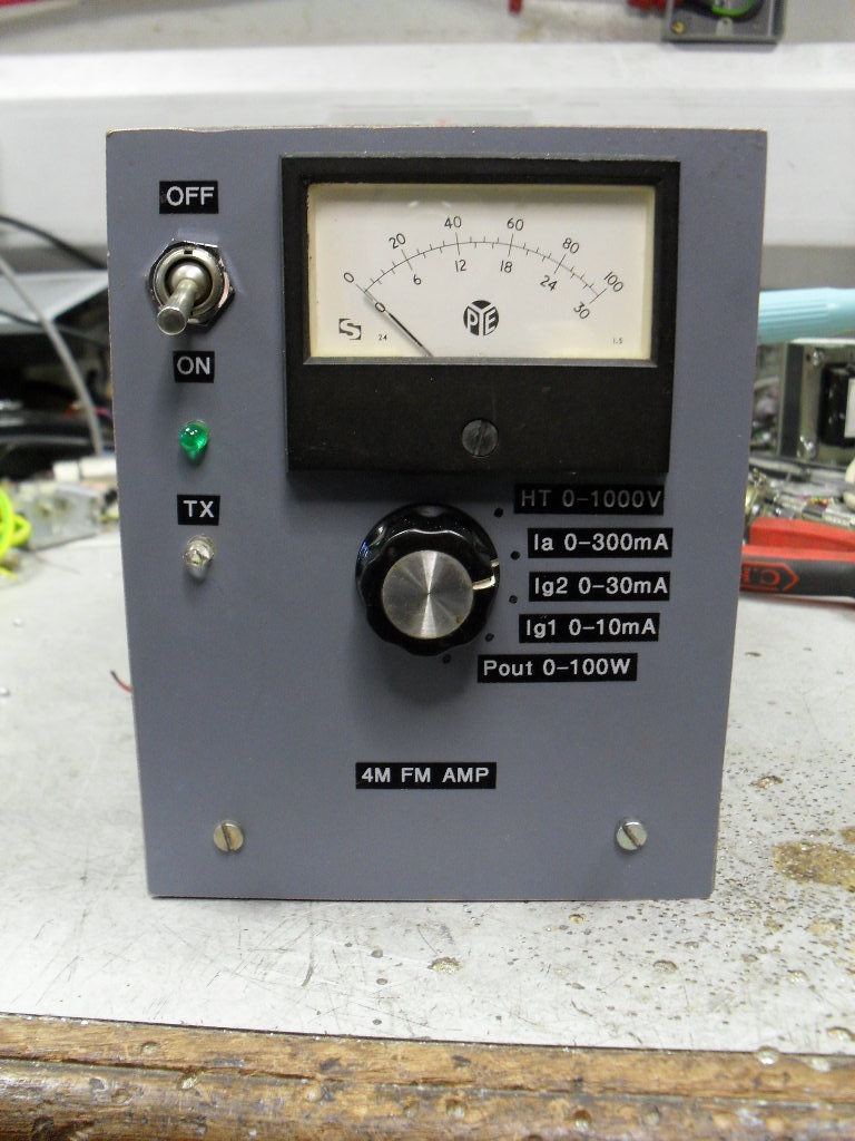 100W 4m FM push pull power amp using a QQV06-40A